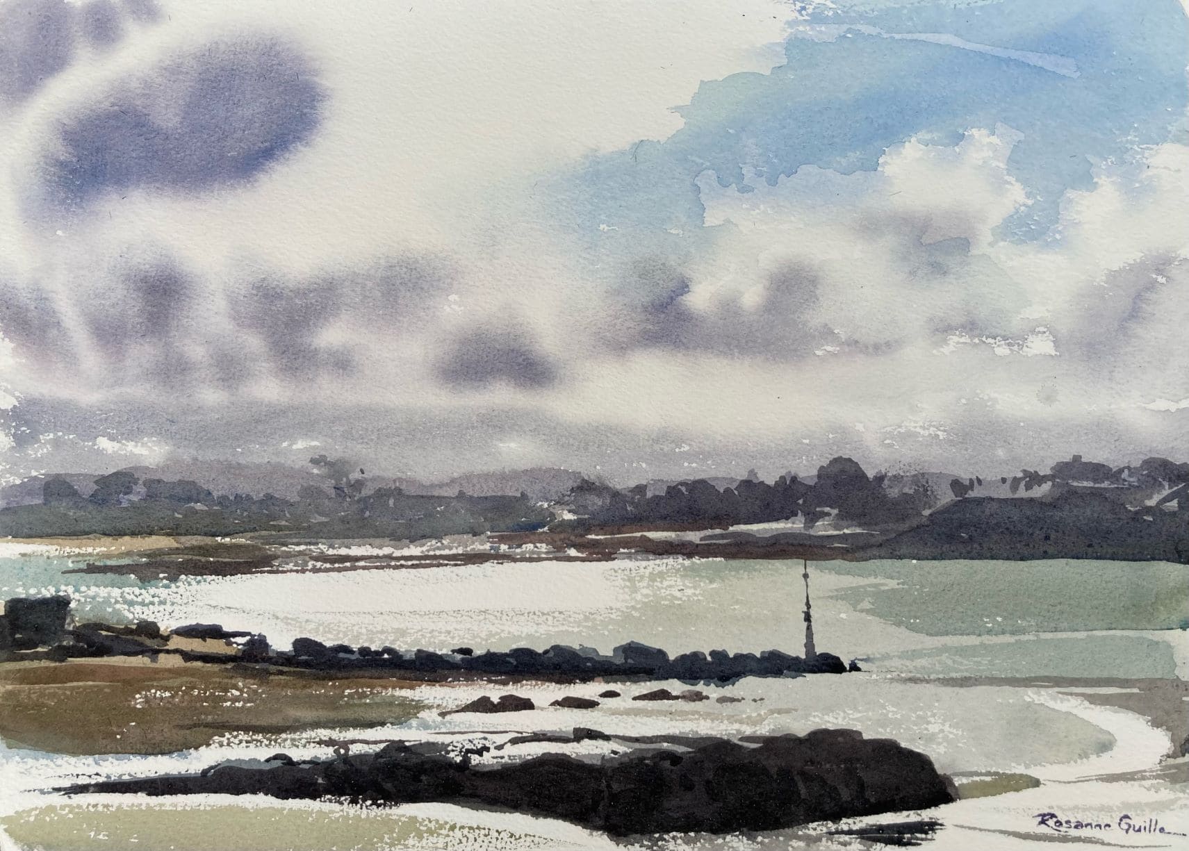 Les Amarreurs, Guernsey - Winter Light - Rosanne Guille